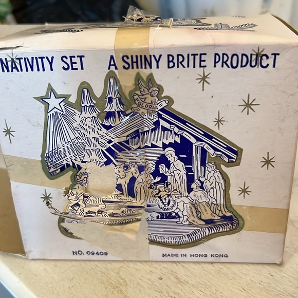Shiny Brite | Holiday | Vintage Shiny Brite Nativity Set Made In Hong ...
